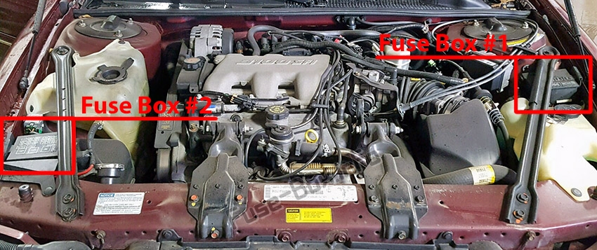 Chevrolet Lumina (1995-2001) Fuse Box Diagrams and Locations