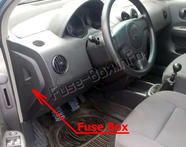 Chevrolet Aveo (2002-2006) Fuse Box Diagrams and Locations