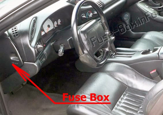 Chevrolet Camaro (1998-2002) Fuse Box Diagrams and Locations